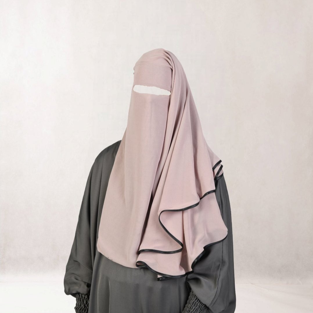 Short 3 Layer Niqab-OnHerDeen – OnHerDeen Clothing